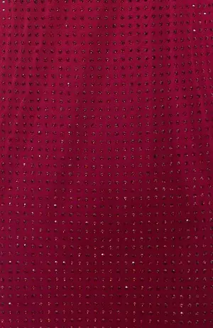 VICI Rhinestone Detail Mesh Dress