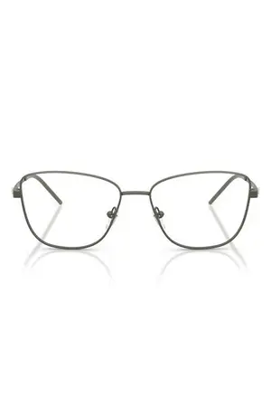 Emporio Armani 53mm Irregular Optical Glasses - Matte Agave/demo Lens