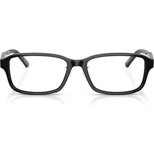 Emporio Armani 56mm Pillow Optical Glasses - Black/demo Lens