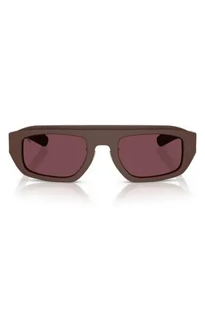 SCUDERIA FERRARI 52mm Pillow Sunglasses - Brown/bordeaux