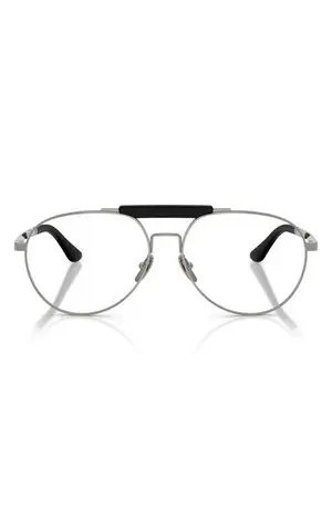 SCUDERIA FERRARI 56mm Pilot Optical Glasses - Gunmetal/demo Lens