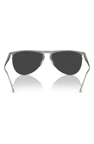 SCUDERIA FERRARI 59mm Pilot Sunglasses - Gunmetal/mirror Silver