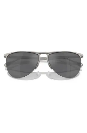 SCUDERIA FERRARI 59mm Pilot Sunglasses - Gunmetal/mirror Silver