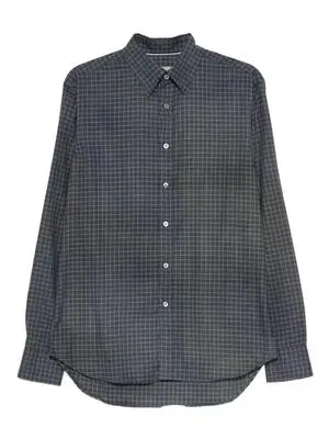 Canali Checked Shirt - Blue