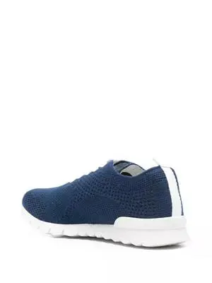 Kiton Fitted Knitted Sneakers - Blue