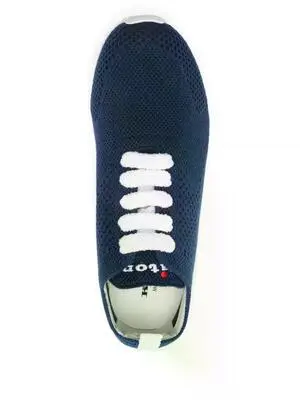 Kiton Fitted Knitted Sneakers - Blue