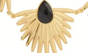 ST. MORAN Onyx Deco Statement Necklace