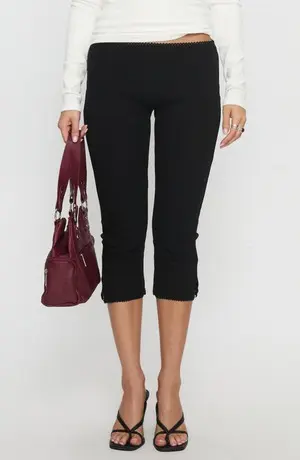 Princess Polly Baseline Rib Capri Pants