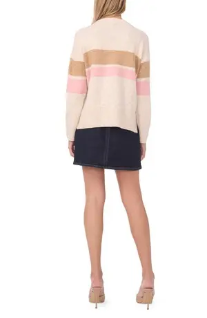 Vince Camuto Two Stripe Crewneck Sweater