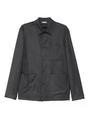 MANUEL RITZ Patch-pocket Shirt Jacket - Grey