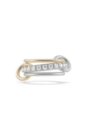 SPINELLI KILCOLLIN Cassia Diamond Link Ring - Silver