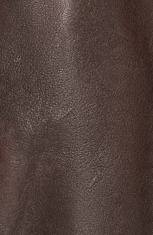 Cole Haan Leather Bomber Jacket