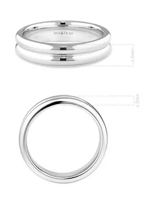 DEVATA Lined Band Ring