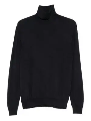 Malo Roll-neck Sweater - Black