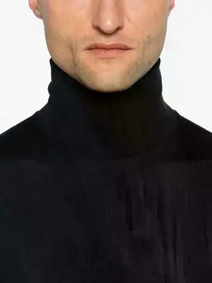Malo Roll-neck Sweater - Black