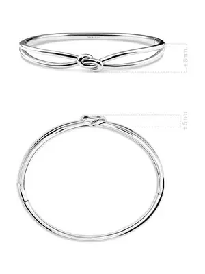 DEVATA Love Knot Bangle Bracelet