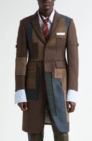 Men's Patchwork Coats