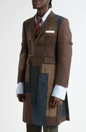 Thom Browne Patchwork Wool Coat