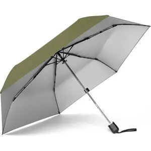 SHEDRAIN Super Slim Auto Open Compact Umbrella - Sphagnum