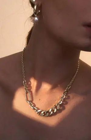 Lady Grey Simone Chain Necklace - Silver