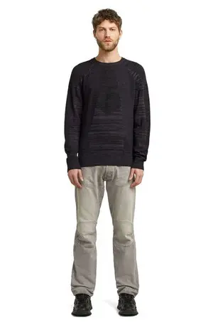 G-star Raw 3d Biker Textureblock Crewneck Sweater