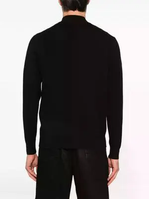 DIKTAT Zip Turtleneck Sweater - Black