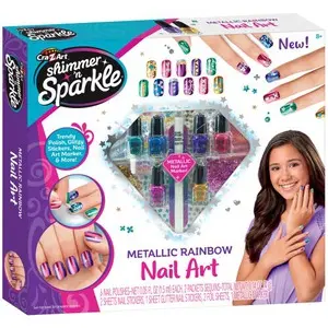 SHIMMER 'N SPARKLE Shimmer N Sparkle Metallic Rainbow Nail Art Design Kit - Multicolored