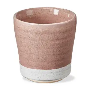 TAG Two Tone Bceramic Planter For Garden Decor - Pink