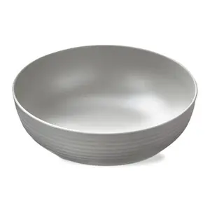 TAG Light Grey Brooklyn Melamine Serving Bowl Dishwasher Safe - Gray