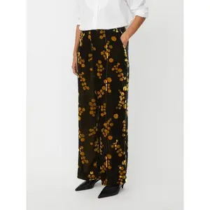 MASAI COPENHAGEN Floral Print Velour Trousers