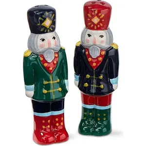 TAG Nutcracker Salt And Pepper Shakers Christmas Decor Set - Multicolored