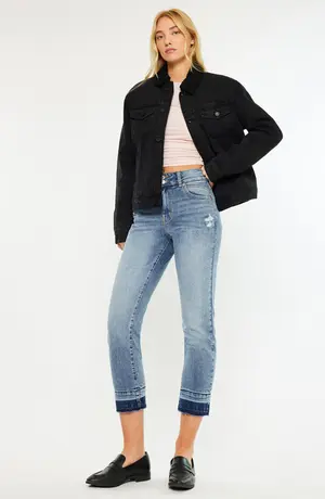 KANCAN Sonny Faux-fur Collar Trucker Jacket