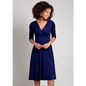 ALIE STREET LONDON Petite Annie Dress - Eclipse Blue