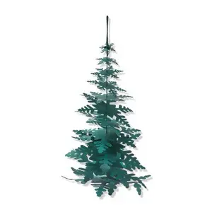 TAG Dark Paper Snowflake Tree Decor For Christmas Holiday - Green