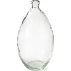 TAG Pismo Recycled Glass Wide Vase Decorative Glass - Clear