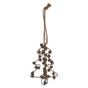 TAG Iron Bell Tree Ornament For Christmas Decor Dust Clean - Brown