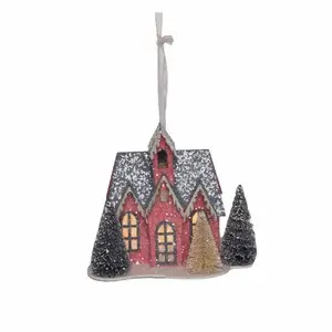 Carol & Frank Boho Christmas Houses Ornament Set Of 3