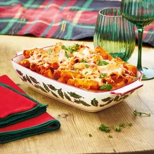 TAG Tis The Season Multicolor Ceramic Baking Dish Dishwasher Safe