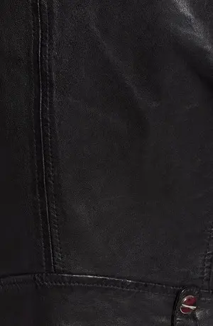 LAMARQUE Cropped Leather Biker Jacket