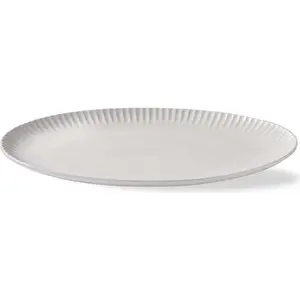 TAG Vista Oval Large Serving Platter Dishwasher Safe Serveware - Grey