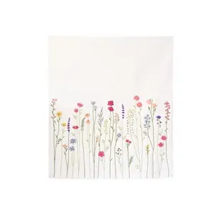 C&F HOME 50" X 60" Botanical Field Floral Embroidered Quilted Throw Blanket