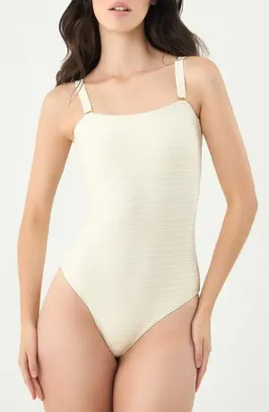 Beige One Piece Swimsuits for Women