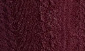 Nordstrom Cable Knit Tights - Burgundy