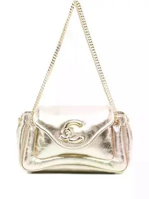 COCCINELLE Small C-me Chain-strap Logo Shoulder Bag - Gold