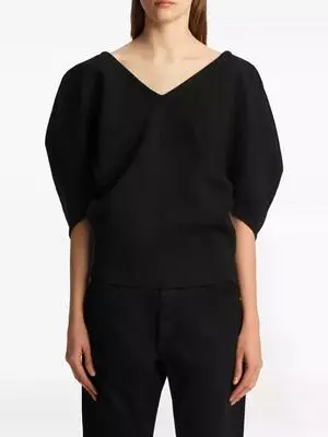 Khaite V Neck Blouses