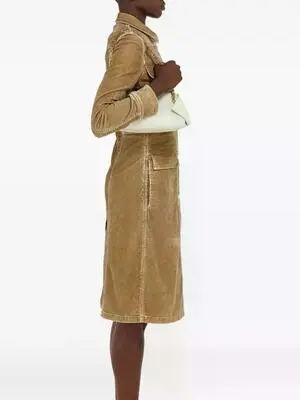 FERRAGAMO Small Gancini-chain Shoulder Bag - Neutrals