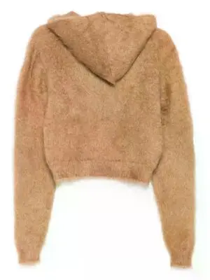 Giuseppe Di Morabito Ribbed-hem Cropped Hoodie