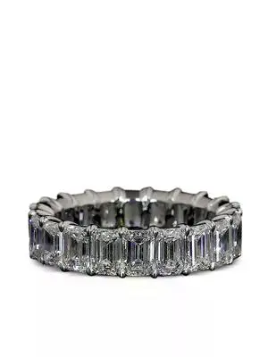 JEWELS AFICIONADO 14k White Gold Eternity Diamond Ring