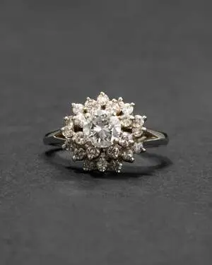 Alexis Bittar Vintage Diamond Ring - Gold