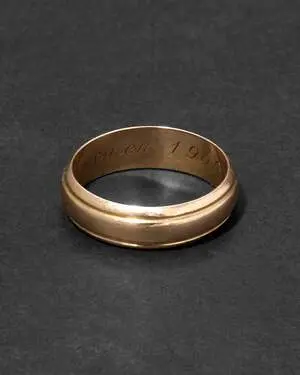 Alexis Bittar Vintage 1960s 14k Band Ring